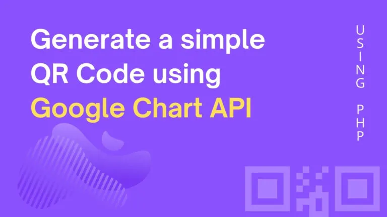 How to generate a simple QR Code using Google Chart API: The 3-step guide